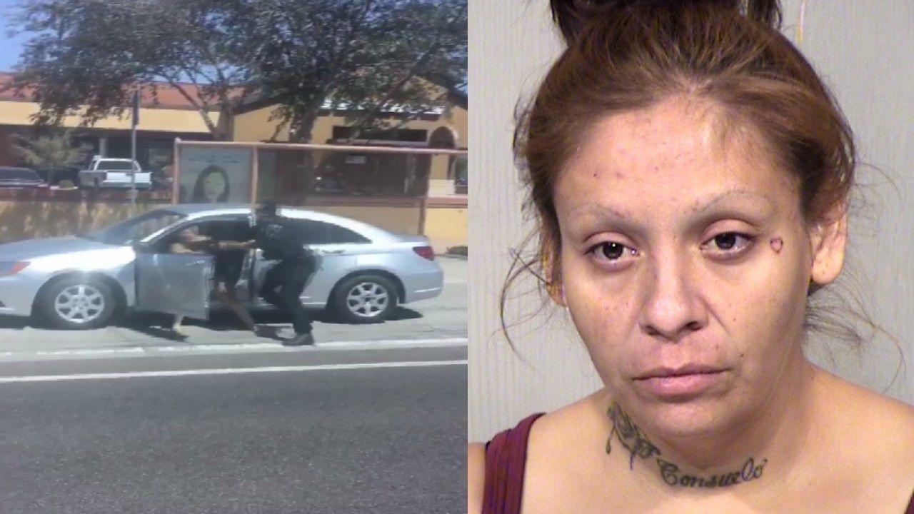 Caught On Camera Goodyear Pd Officer Punches Woman During Arres